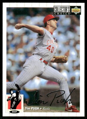 Tim Pugh 1994 Collector's Choice Silver Signature #234 Cincinnati Reds ...