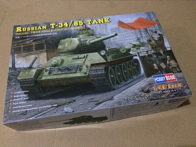 Hobbyboss 84809 1/48 Russian T-34/85 Tank Model 1944 Angle-Jointed ...