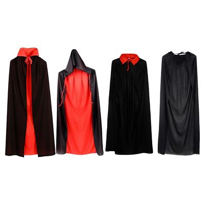 Long Halloween Cloak Death Cape Witch Cape Party Cowl Men Renaissance ...