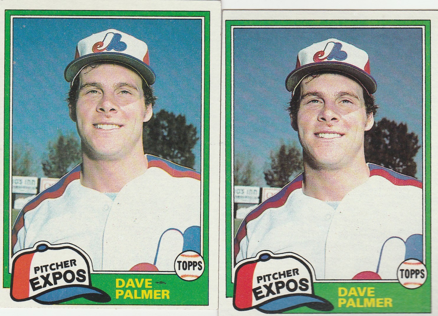 FREE SHIPPING-MINT-1981 Topps #607 Dave Palmer Expos-2 cards | eBay