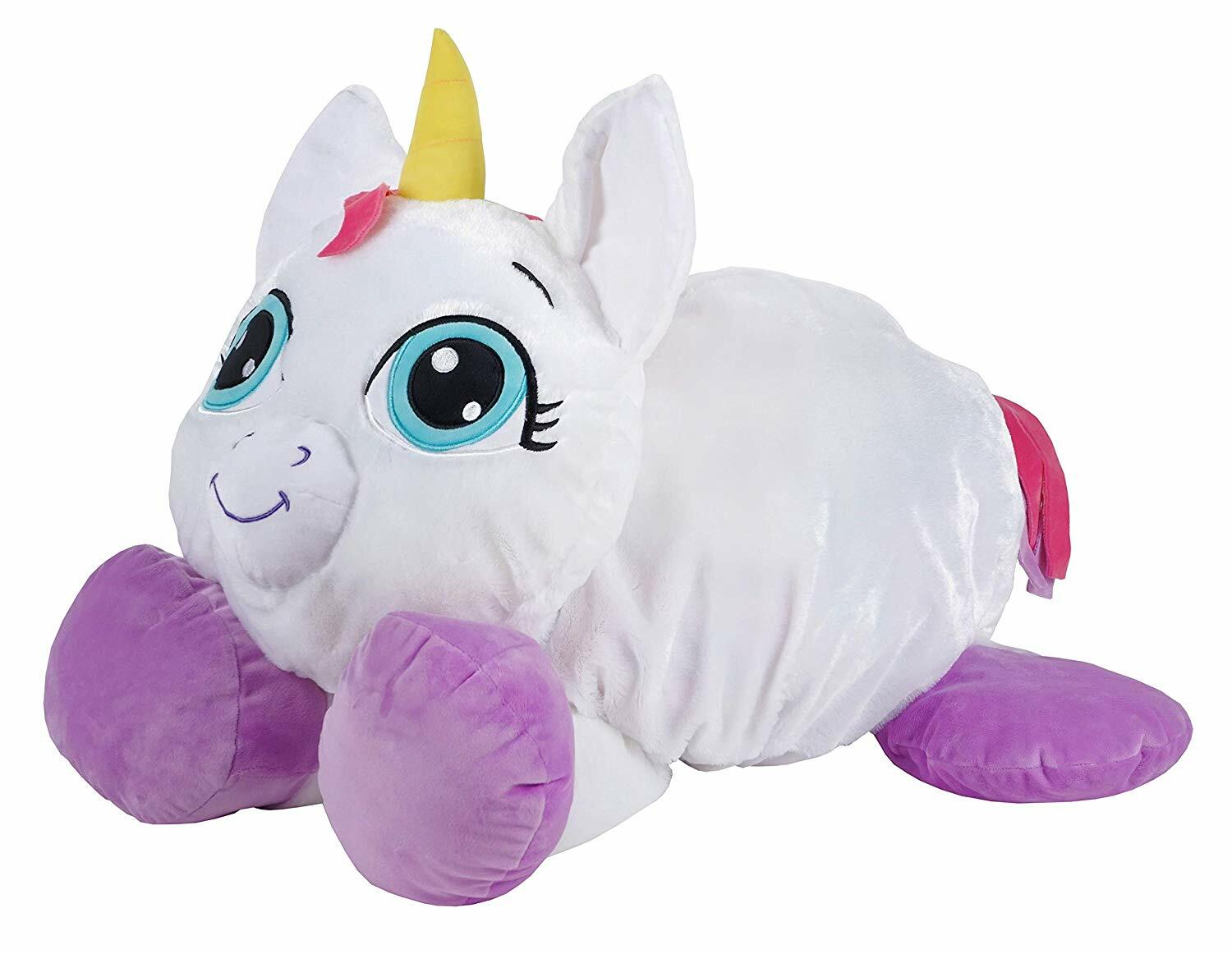 Rainbow Fluffies Unicorn Colorful Plush - 2 in 1 Stuffed Animal - Ages ...