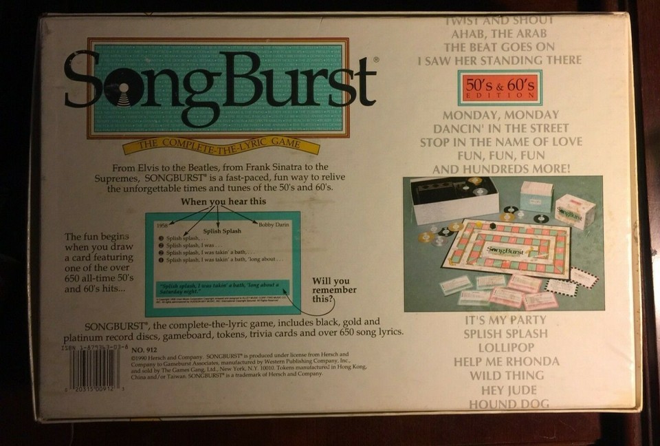 Boomers SONGBURST 50’s And 60’s Edition Complete A Great Lyric Music ...