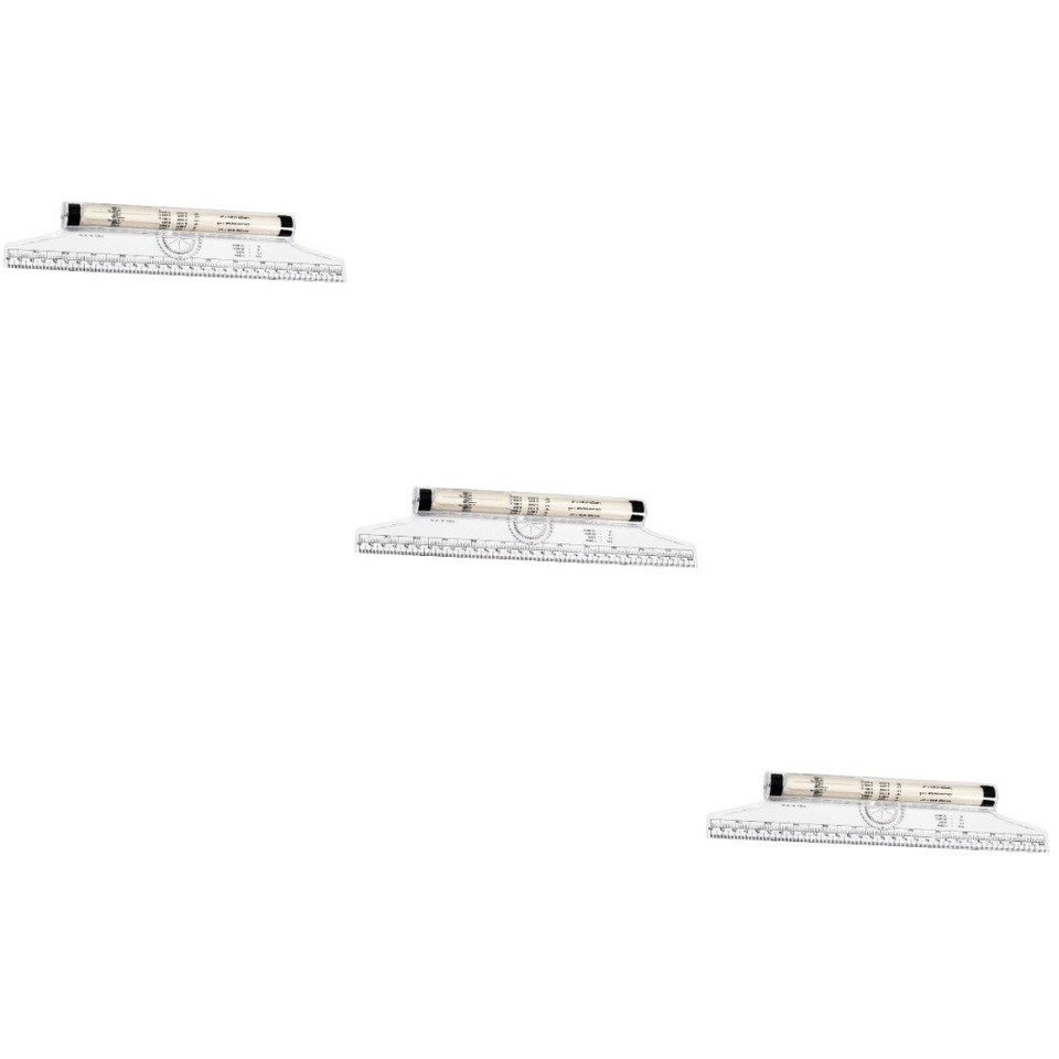 30 Cm Drawing Roller Ruler Drafting Rolling Multi Functional Geometric ...