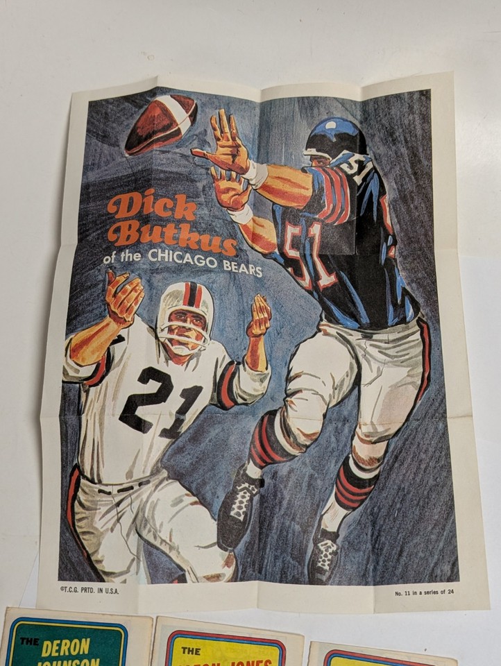 1970 Topps BASEBALL Cleon Jones & Deron Johnson Booklets & NFL Posters ...