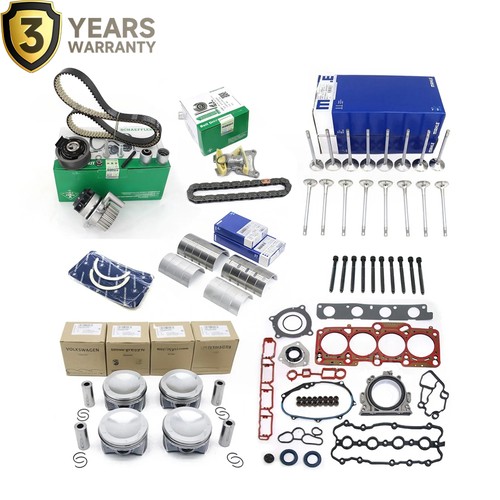 OEM Engine Rebuild Overhaul Pistons Kit For VW Audi Golf R S3 TTS 2.0T ...