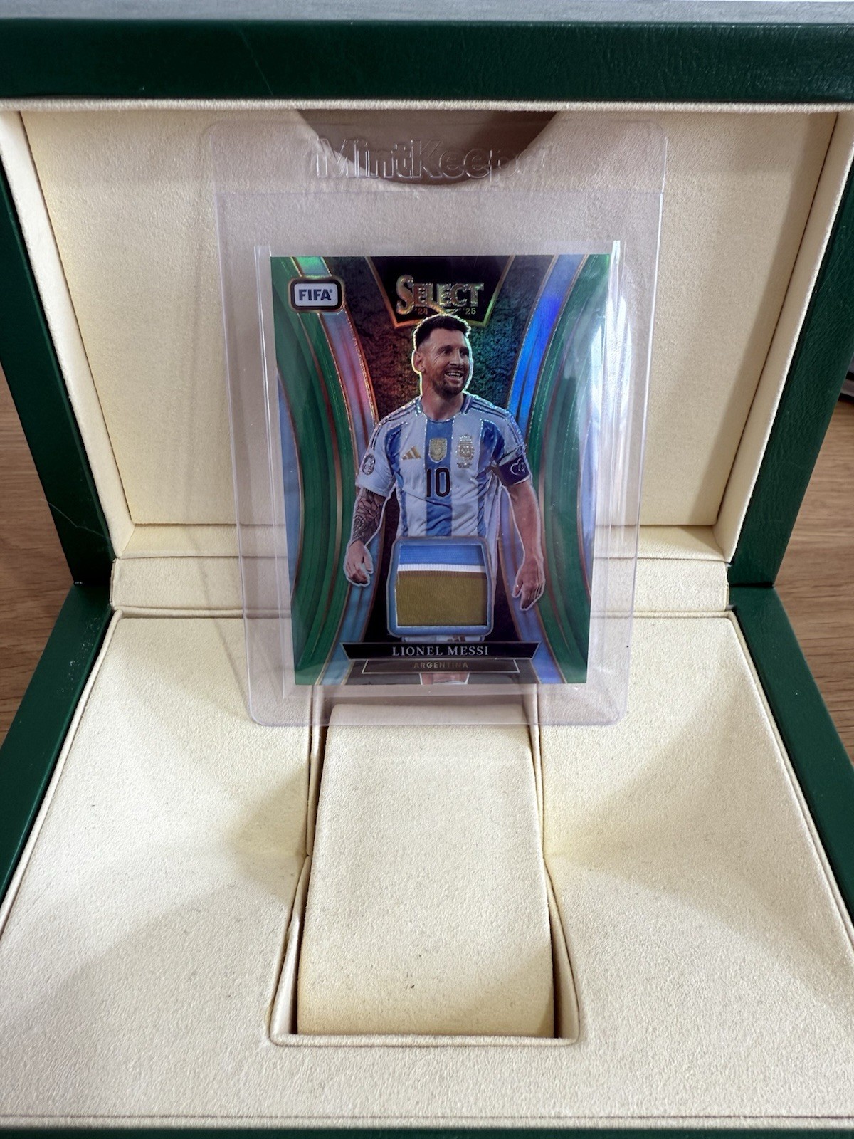 2024-25 Select FIFA LIONEL MESSI Select Memorabilia Patch Relic Green 1 ...