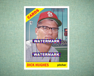 Dick Hughes St Louis Cardinals 1966 Style Custom Baseball Art Card | eBay