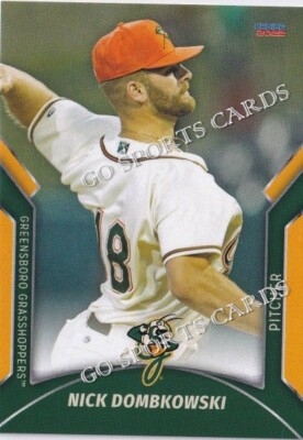 2022 Greensboro Grasshoppers Nick Dombkowski RC Rookie Pittsburgh ...