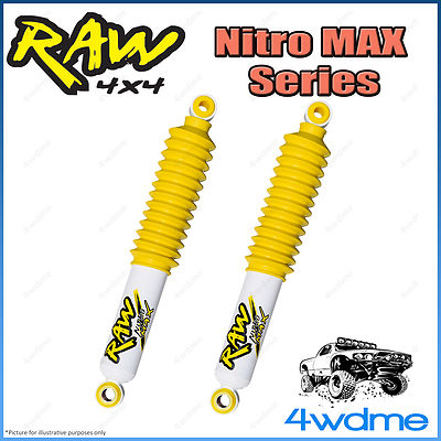 For Toyota Hilux N80 REVO 4WD RAW Rear Nitro MAX Shock Absorbers 2" 0 ...