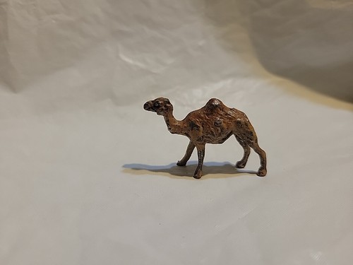 Vintage 1930's Cold Painted Pot Metal Camel Miniature Figurine 1 Inch ...