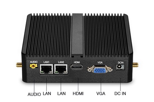 XCY fanless mini pc core i3 4010U dual RS232 dual LAN industrial pc ...