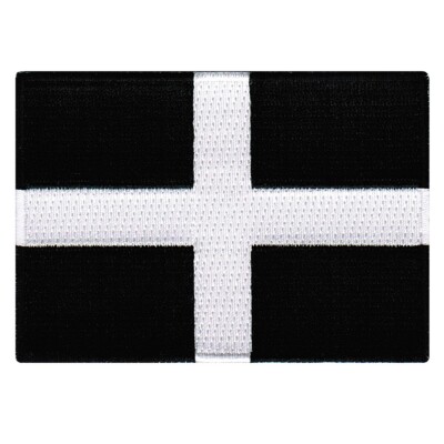 CORNWALL FLAG PATCH CORNISH EMBLEM embroidered iron-on ENGLAND UK ...