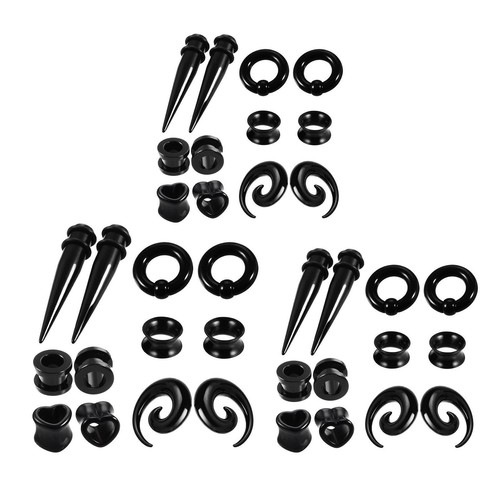 12pcs/Set Ear Stretching Kit Expander 6mm/8mm/10mm Body Piercing ...