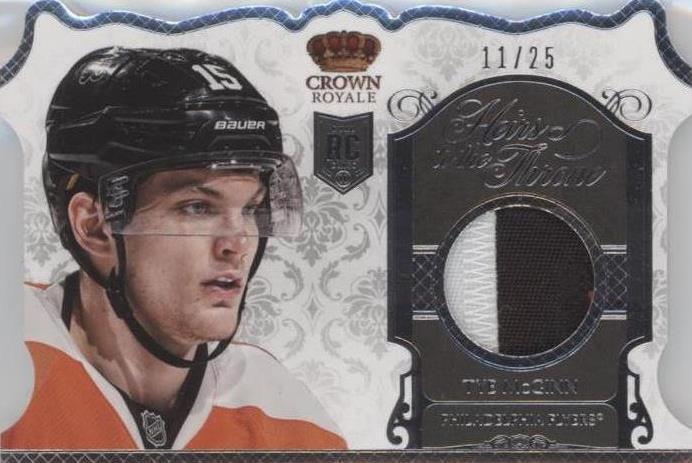 2013-14 Panini Crown Royale - Heirs to the Throne Materials Tye McGinn ...