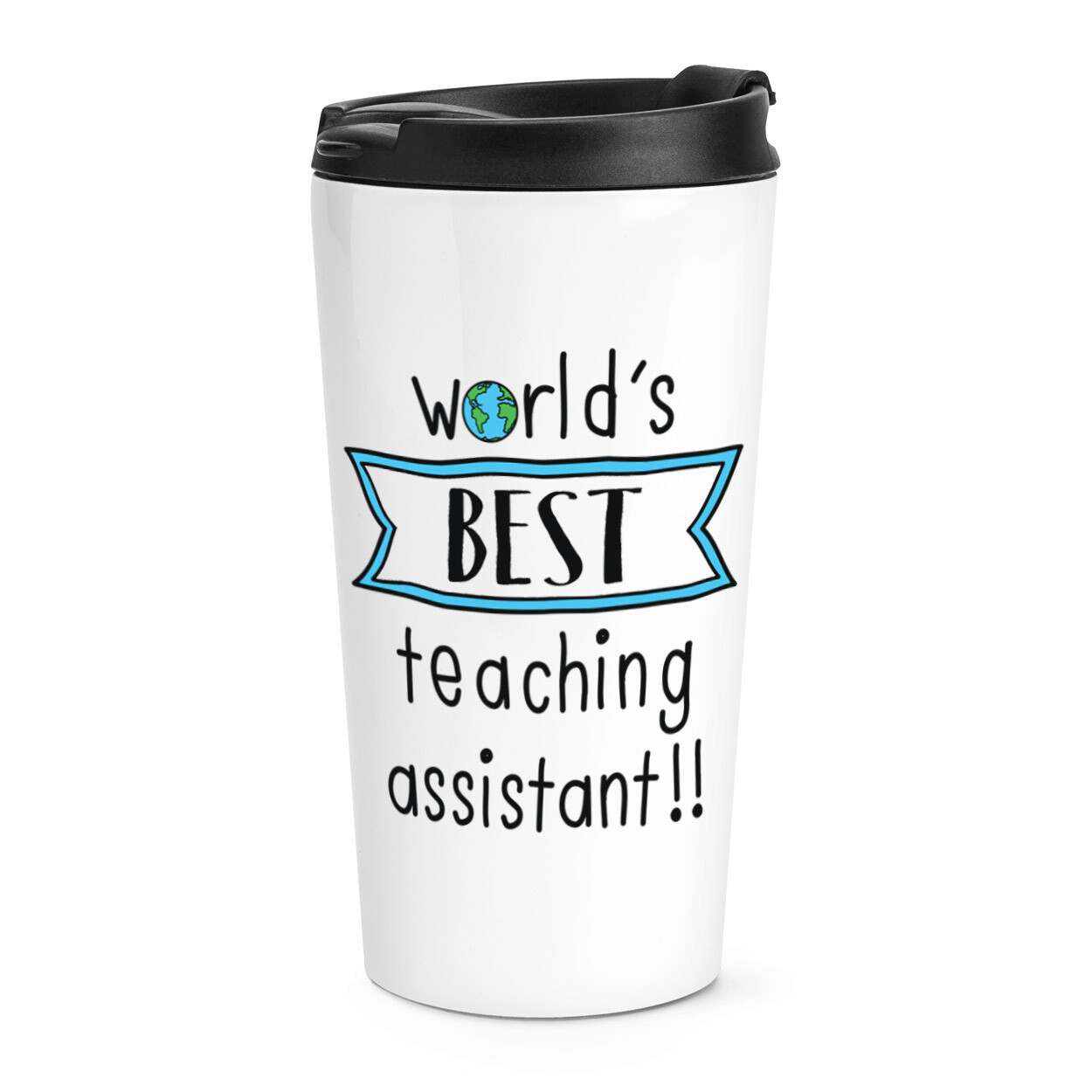 World's Best Teaching Assistant Travel Mug Cup Funny Joke Favourite ...