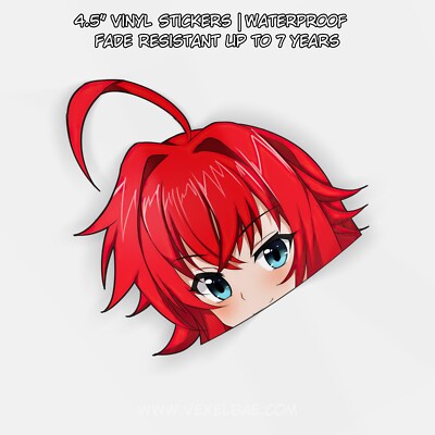 High School DxD - Rias | Cute Anime JDM Vinyl Window Peeker Decal | eBay
