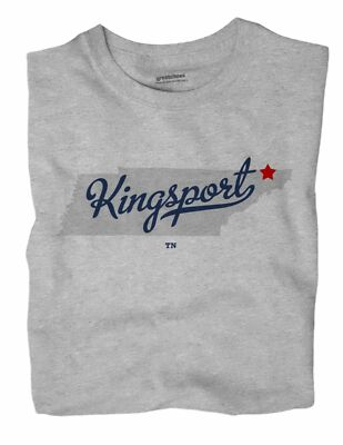 Kingsport Tennessee TN Tenn T-Shirt MAP | eBay