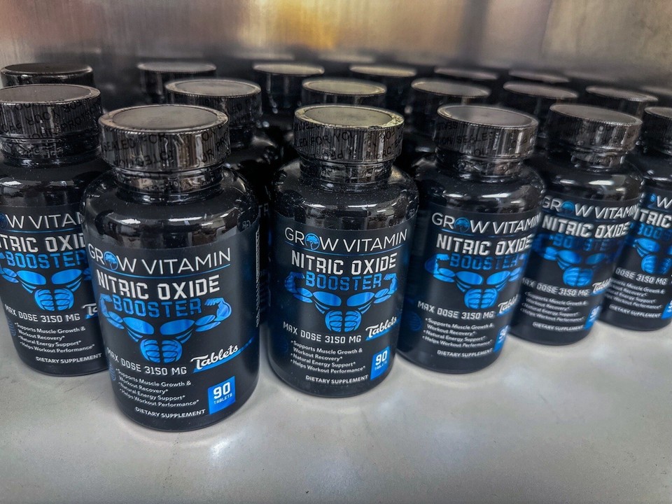 Grow Vitamin GF-9, 90 Tablets Human growth hormone, Testosterone ...