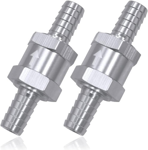 2Pcs 10mm 3/8" Fuel Check Valve One Way Inline Non Return Diesel ...