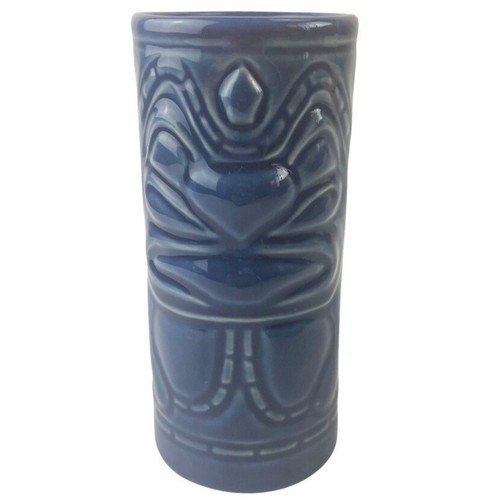 Ceramic Tiki Mug Tumbler Cup Blue Hawaiian Tiki Bar Decor 2001 ...
