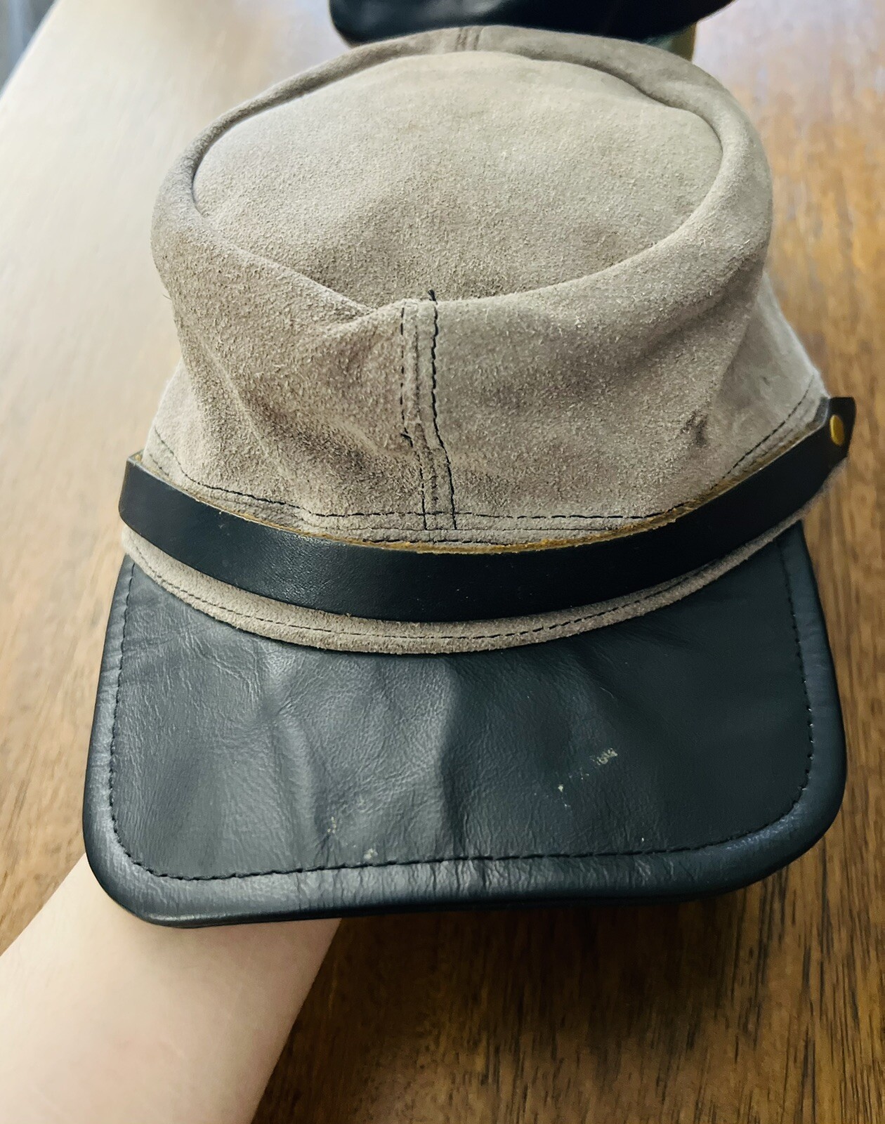 American Civil War Leather Kepi Cap Replica History C… - Gem