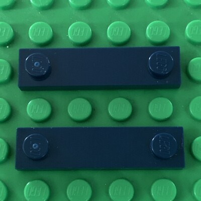 Lego 92593 Navy Blue 1x4 Smooth tile with 2 studs X2 Pieces | eBay UK