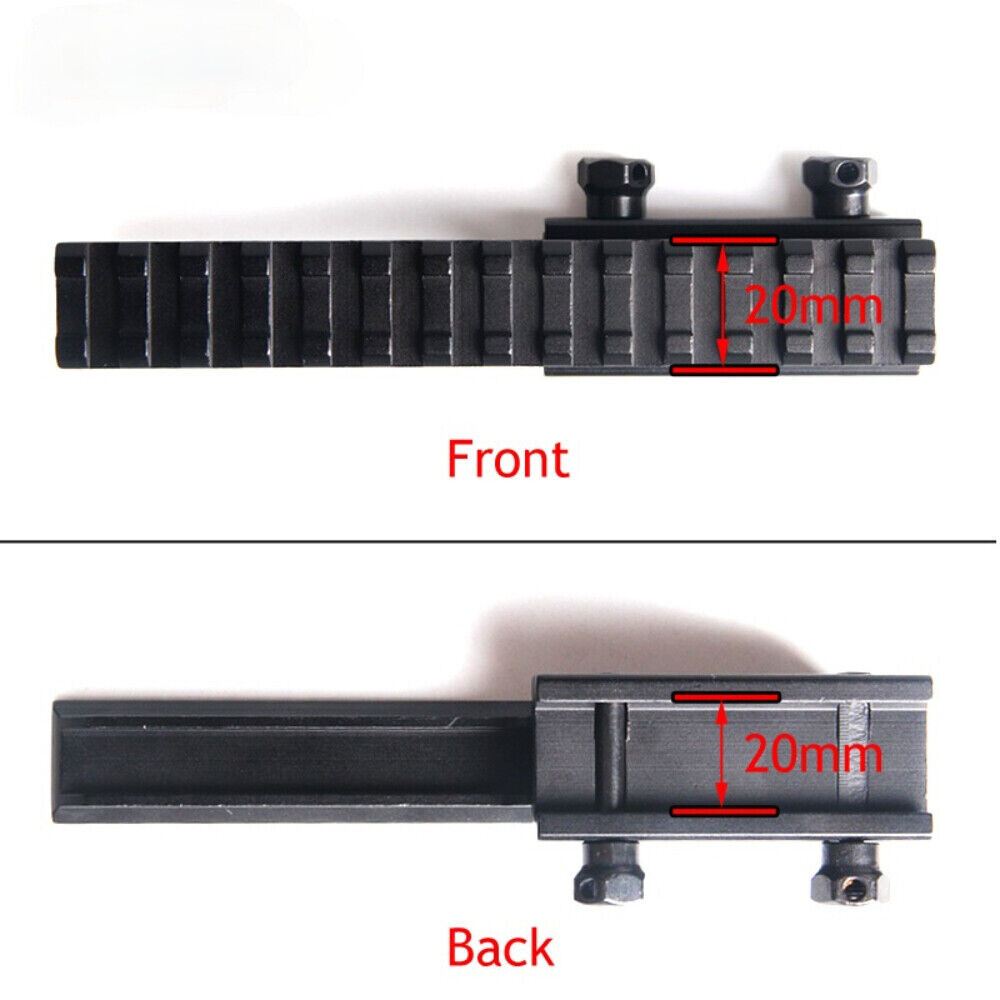 0.5"/ 1'' Extension Riser Base Adapter Scope Mount 20mm Picatinny ...