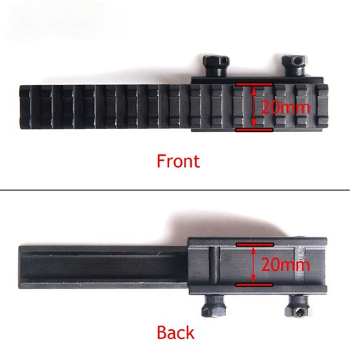 11mm to 20mm/20mm Base Scope Mount Dovetail Extend Picatinny Rail ...