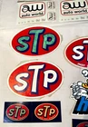 Lot of Misc Vintage Model Car/Auto World Racing/STP /hiJacker Stickers ...