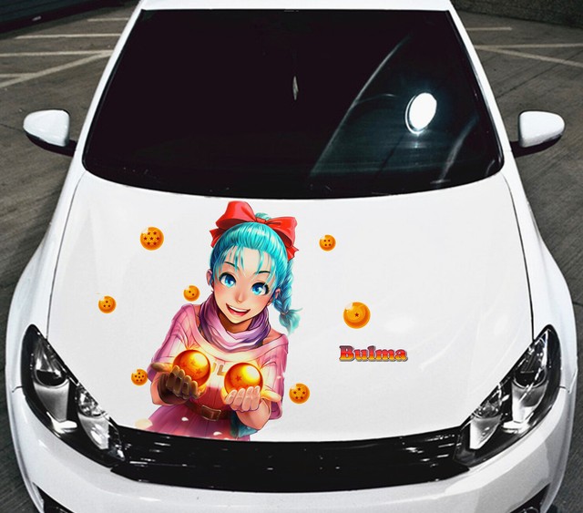Anime Dragon Ball Bulma Girl Manga Car Hood Decal Vinyl Sticker Fit Any ...