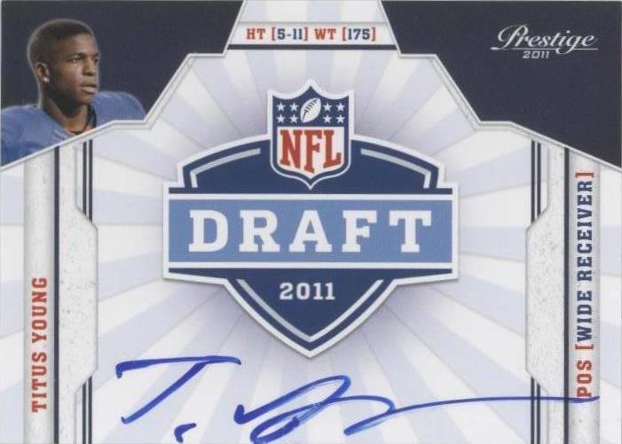 2011 Panini Prestige - Nfl Draft Class Titus Young #38 Signatures (AU ...