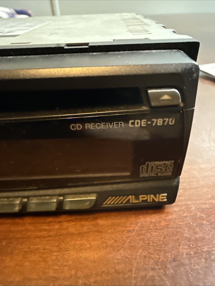 Alpine CDE-7870 Vintage Car Stereo CD Receiver 45W x4 AM FM | eBay