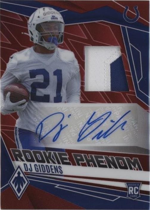 2025 Panini Phoenix - Rookie Phenoms Jersey Autographs DJ Giddens #RPJ ...
