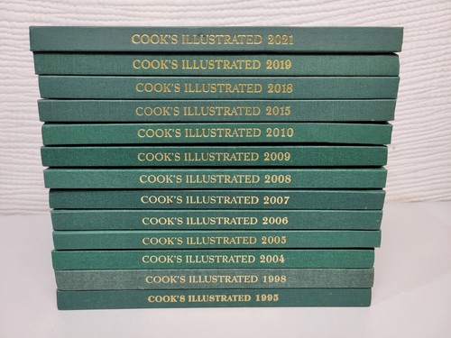 Lot of 13 Cook's Illustrated Annual Cookbooks | eBay