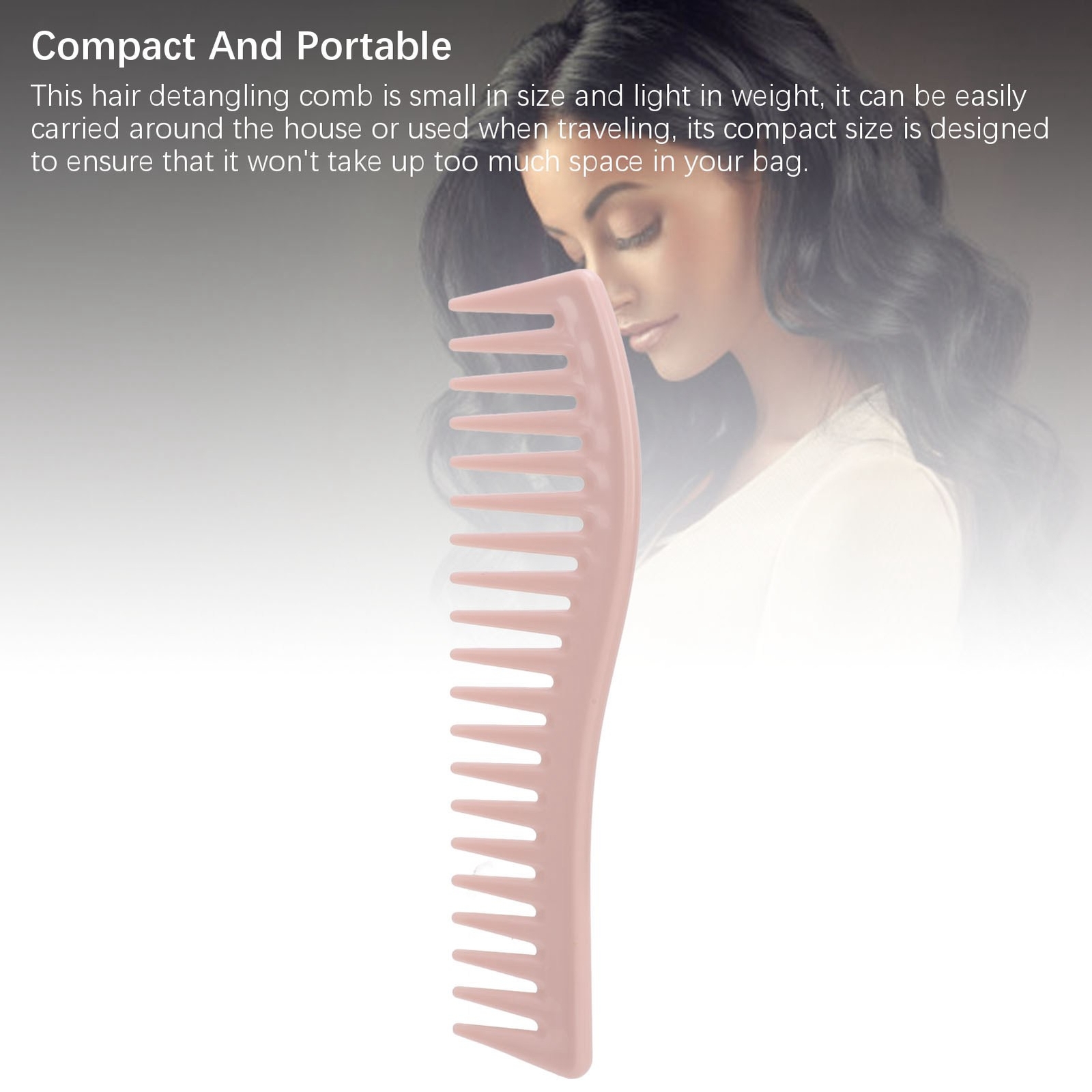 10PCS Hair Detangling Comb Plastic Wide Tooth Compact Professional ...