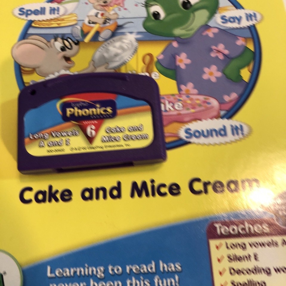 LeapFrog Leap Pad Cake and Mice Cream Phonics Lesson 6 Book and ...