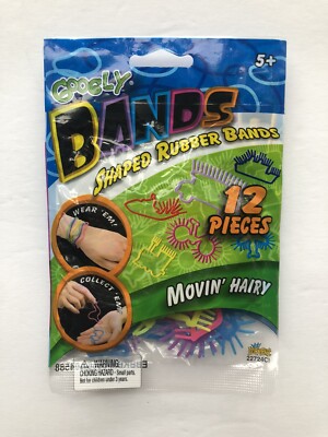 NWT Googly Bands Body Part Bone Foot Lung Man Shaped Rubber Bracelet 12 ...