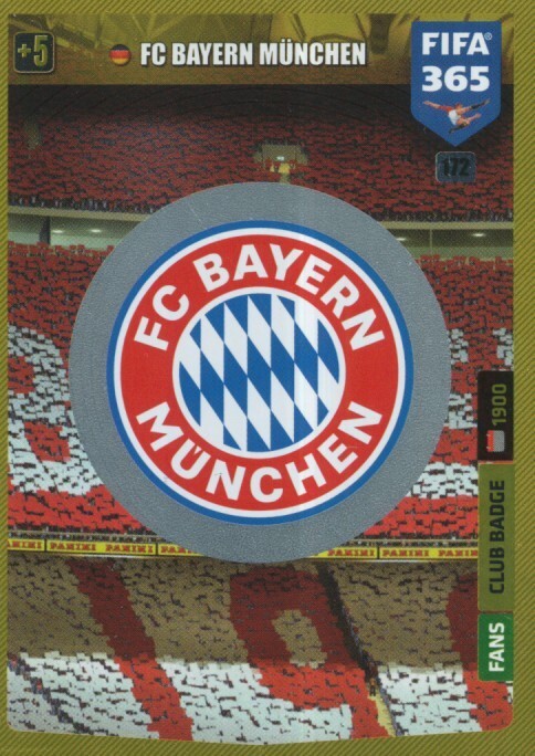 172 BAYERN MUNCHEN - BADGE ECUSSON # GERMANY PANINI CARD FIFA 365 ...