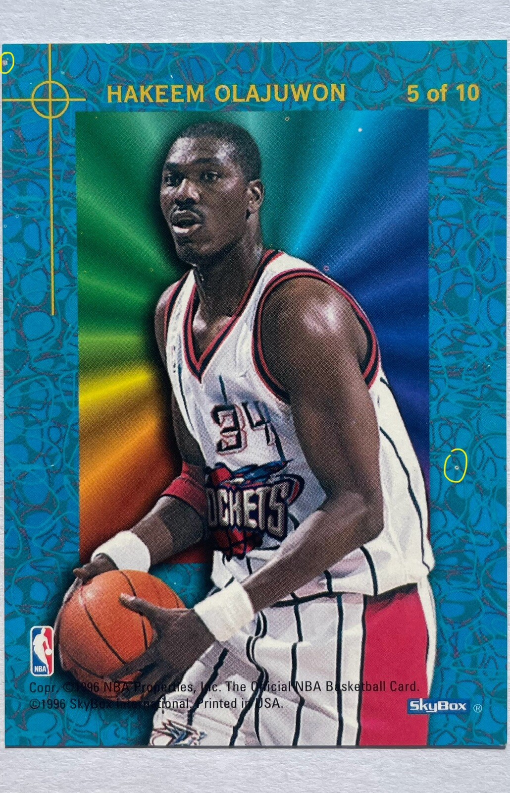 Hakeem Olajuwon 1995 Hoops Power Palette #5 | eBay.de