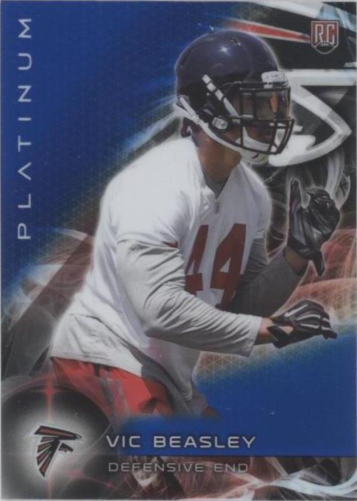 2015 Topps Platinum - Rookies Vic Beasley #139 Sapphire Refractor (RC ...