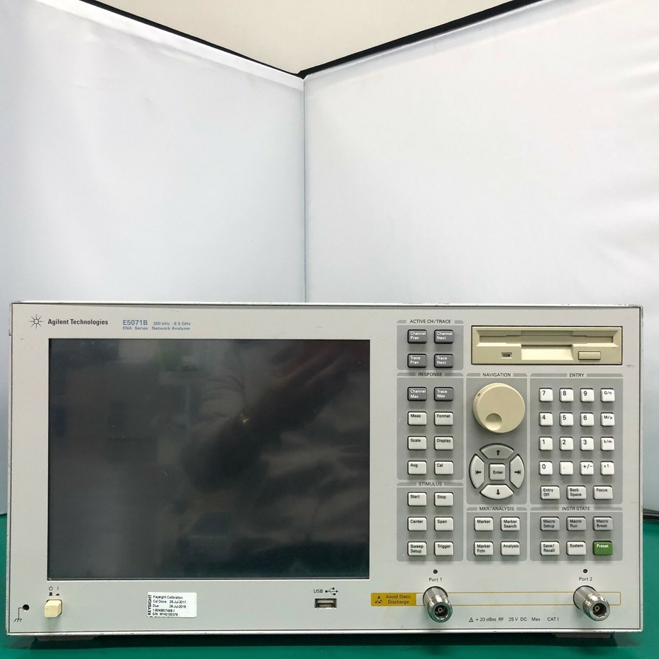 Agilent E5071B ENA RF Network Analyzer, 8.5 GHz-opt:214,016,010,1E5 ...