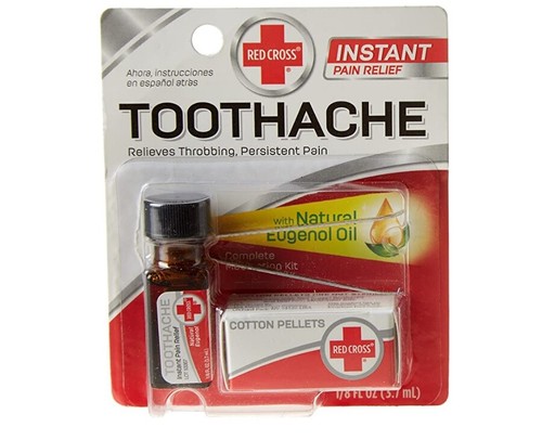 Red Cross Toothache Medication Drops, Instant Relief of Throbbing Tooth ...