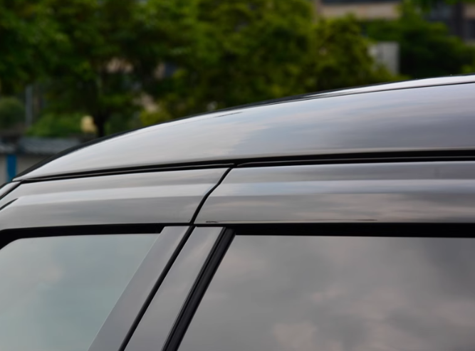 Black Window Visor Vent Shades Sun Rain Guard for Range Rover Velar ...