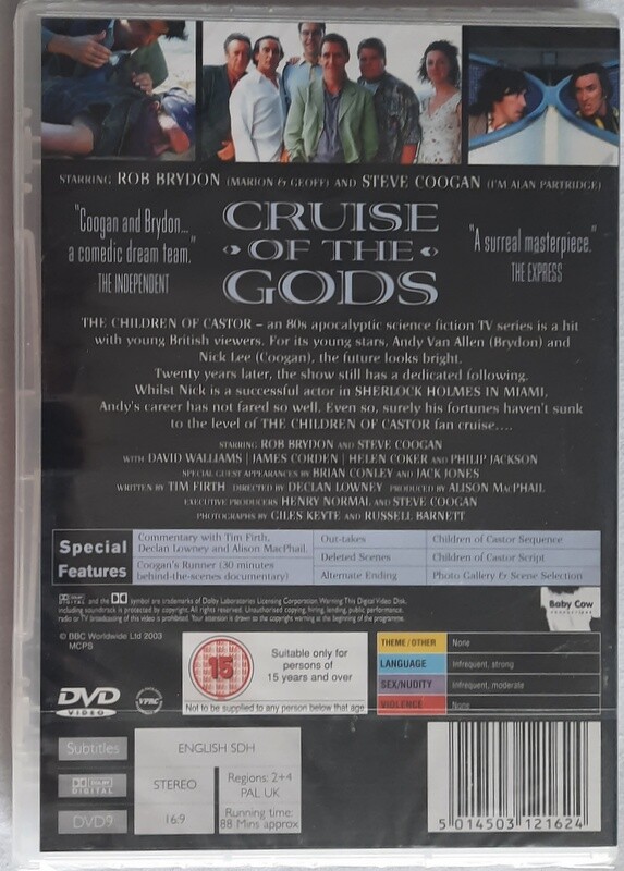 CRUISE OF THE GODS - ROB BRYDON, STEVE COOGAN REG 2 & 4 PAL UK DVD NEW ...