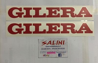 Sticker Pair Print Pre-spaced Gilera Red Large - Sticker | eBay