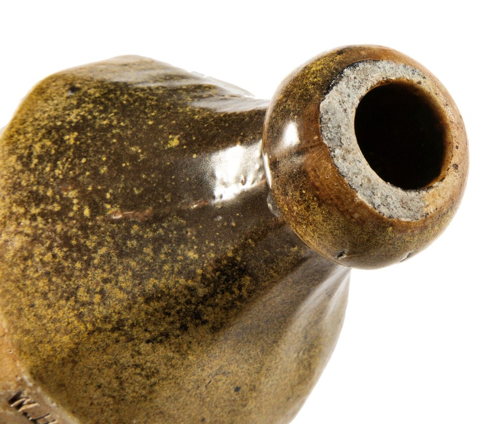 1850s-1860s salt glazed william h. hutchinson cider bottle dug in ...