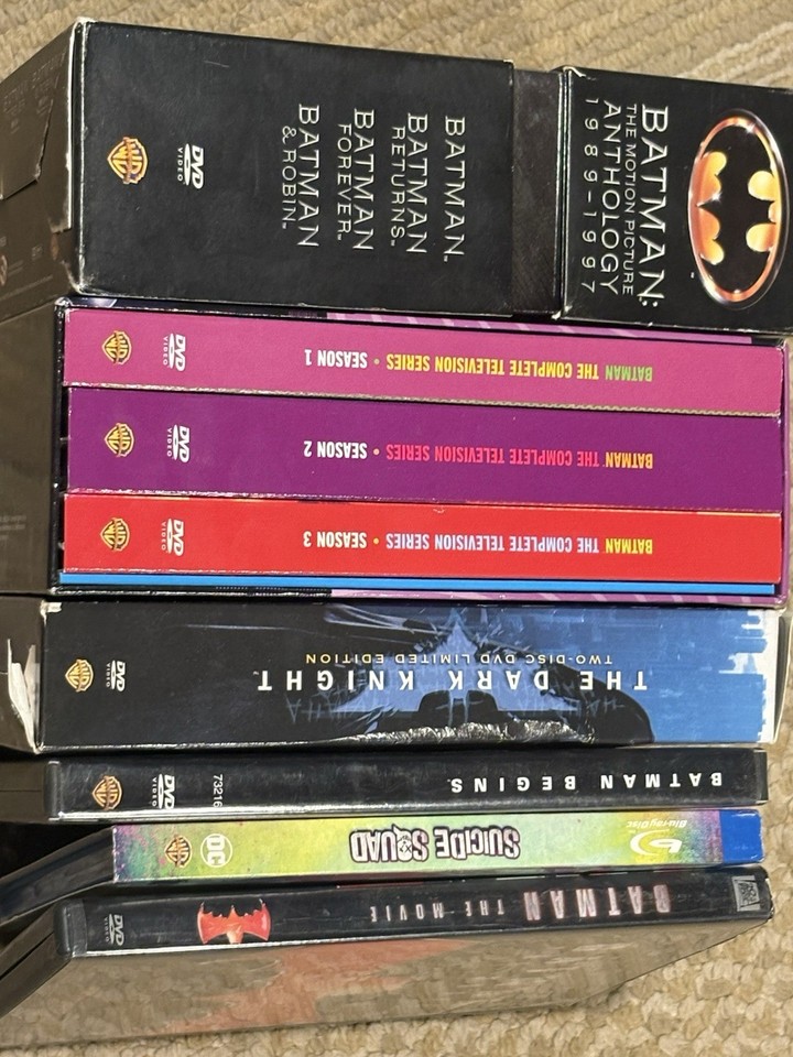 Batman DVD Lot Complete TV Series 66 Movie 4 Disc Anthology Dark Knight ...