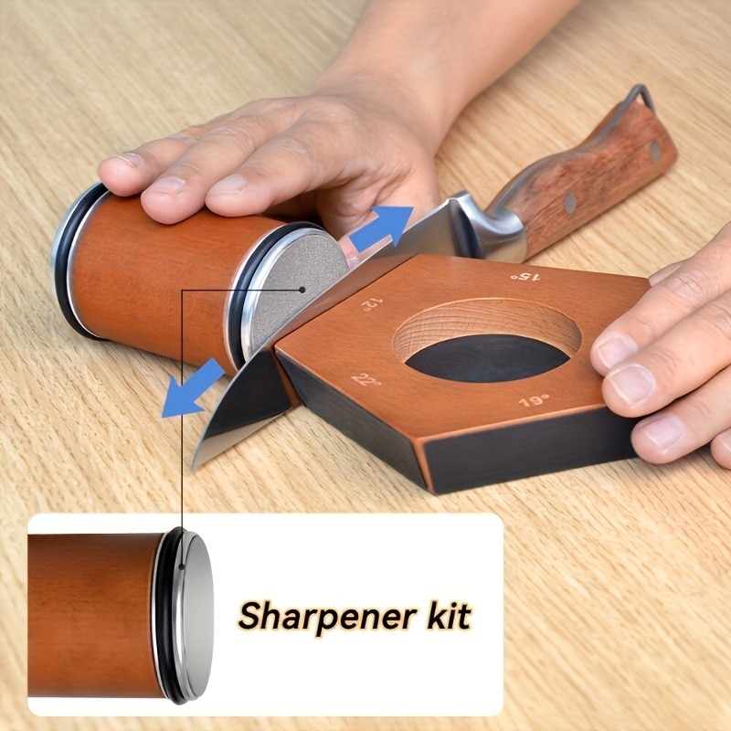 Rolling Knife Sharpener – Diamond-Coated Discs Manual Sharpening Sharp ...