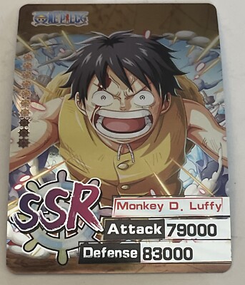 MONKEY D LUFFY SSR Holo Foil ONE PIECE Anime TCG CCG Collectible Card ...