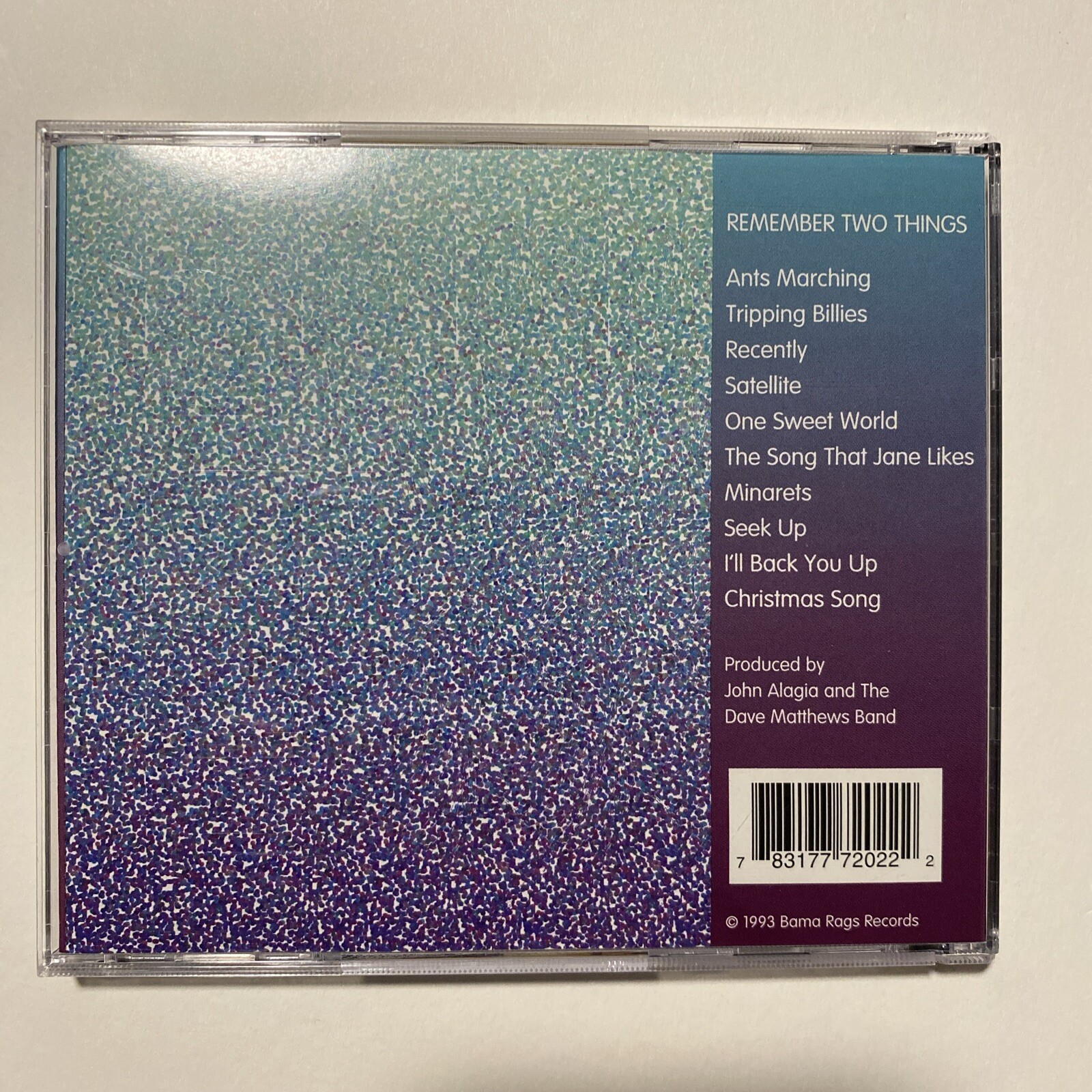 Remember Two Things by The Dave Matthews Band (CD, 1993, Bama Rags ...